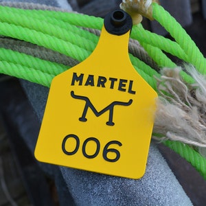 1 Custom Cattle Ear Tag, Engraved Brand Ear Tag, Cattle Brand Ear Tag ...