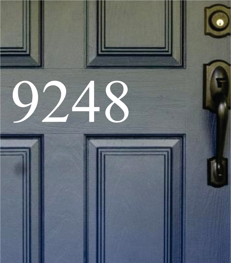 Custom House Number Decal Custom Street Number Decal Door | Etsy