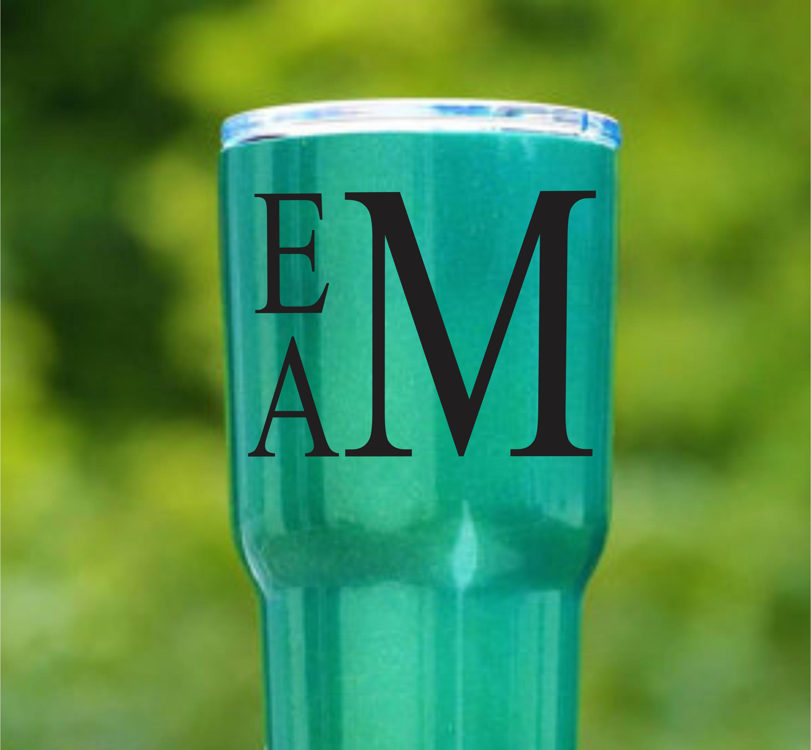 Stacked Monogram Decal Monogram Decal for Men Masculine | Etsy