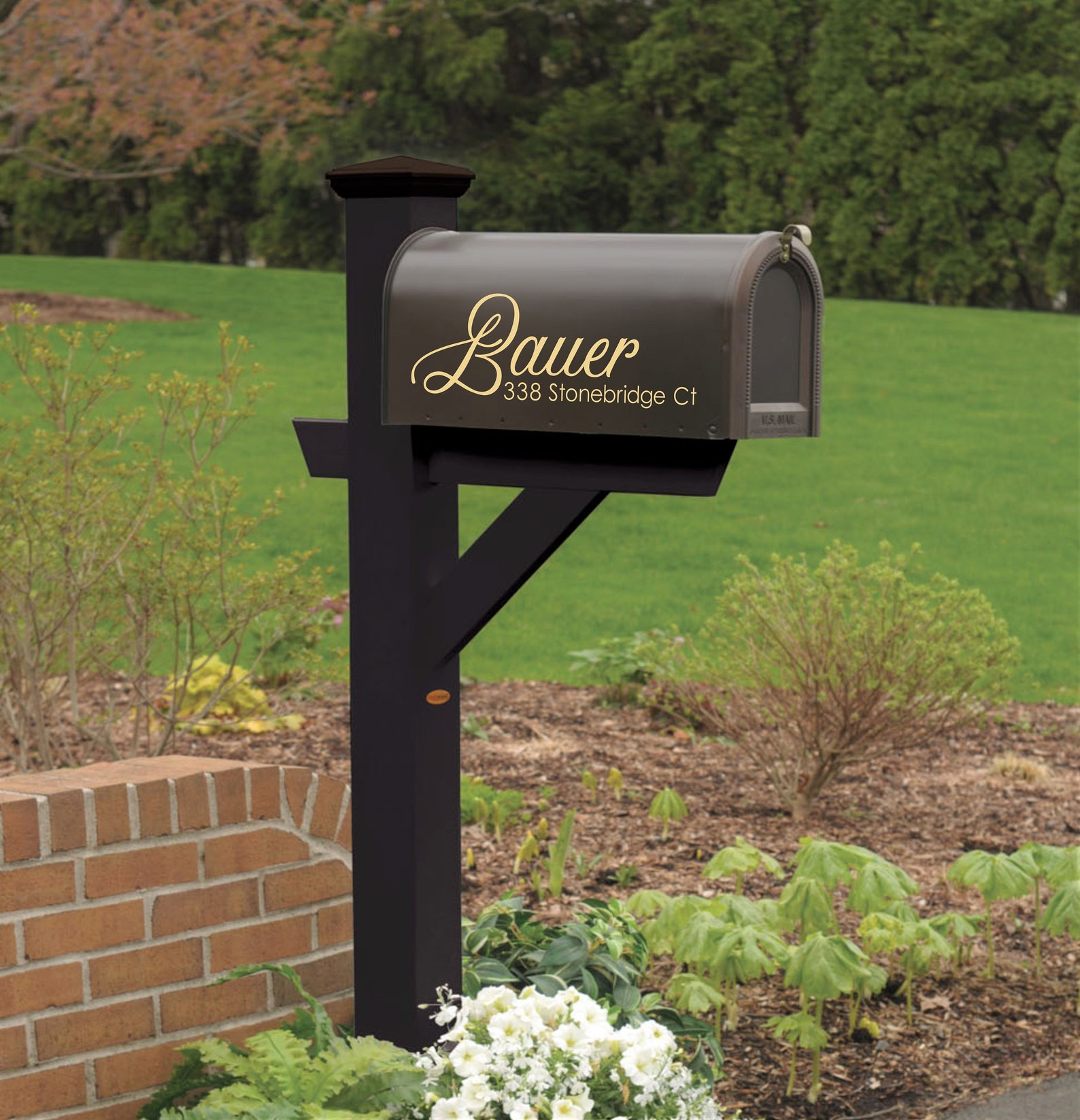 Custom Mailbox Decal, Mailbox Name and Address Decal, Mailbox Decals ...