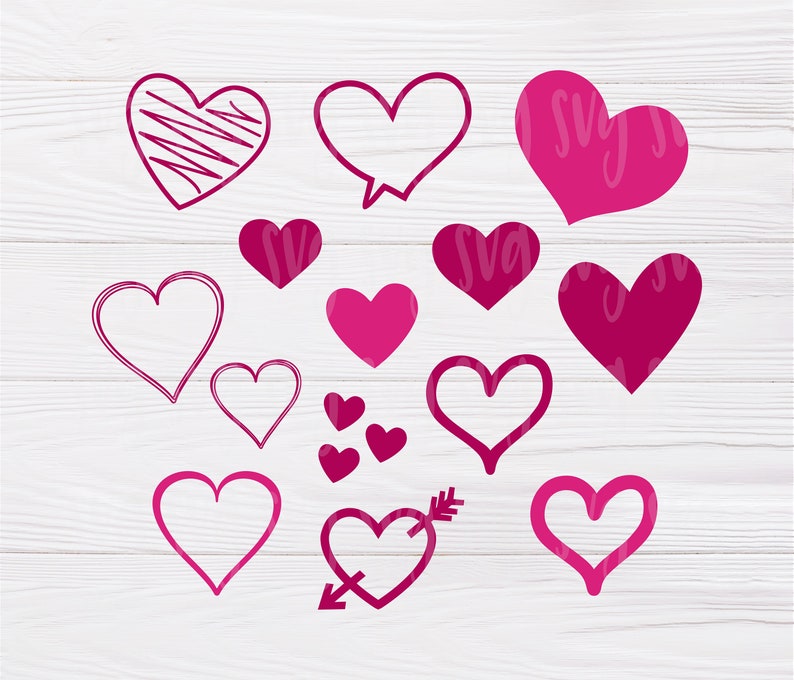 SVG EPS Archivo DXF Corazón svg, Corazones svg, Archivo de artesanía ...