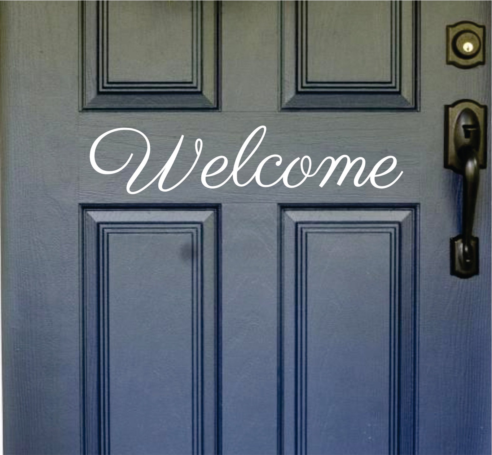 Welcome Door Decal Door Sticker Vinyl Door Decal Entryway | Etsy
