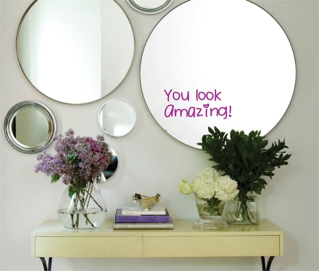 You Look Amazing!, Mirror Decal, Cute Mirror Decal, Mirror Sticker ...