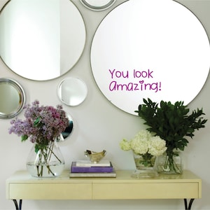 You Look Amazing!, Mirror Decal, Cute Mirror Decal, Mirror Sticker ...