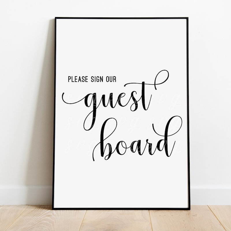 Guest Signing Board - Etsy
