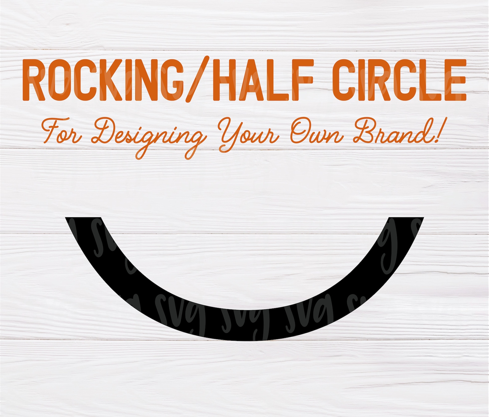 SVG File | Rocking Brand Symbol Svg, Half Circle Brand Svg, DIY Brand ...