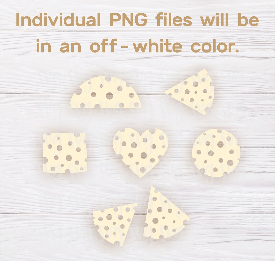 SVG PDF EPS & Png Cheese Files Swiss Cheese Craft Files - Etsy