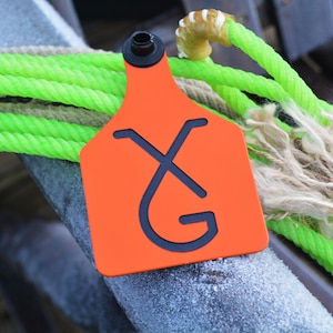 1 Custom Cattle Ear Tag, Engraved Brand Ear Tag, Cattle Brand Ear Tag ...