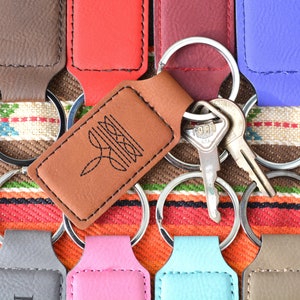 1 Boot Stitch Leatherette Keychain, Boot Stitching Keychain, Western Keychain, Leatherette ...