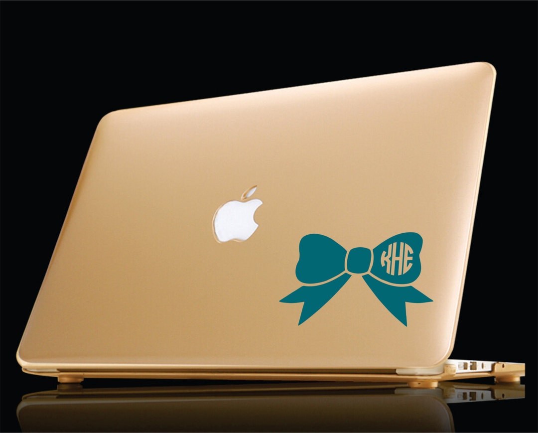 Bow Monogram Hairbow With Monogram, Monogram Decal for Tablet, Cute ...