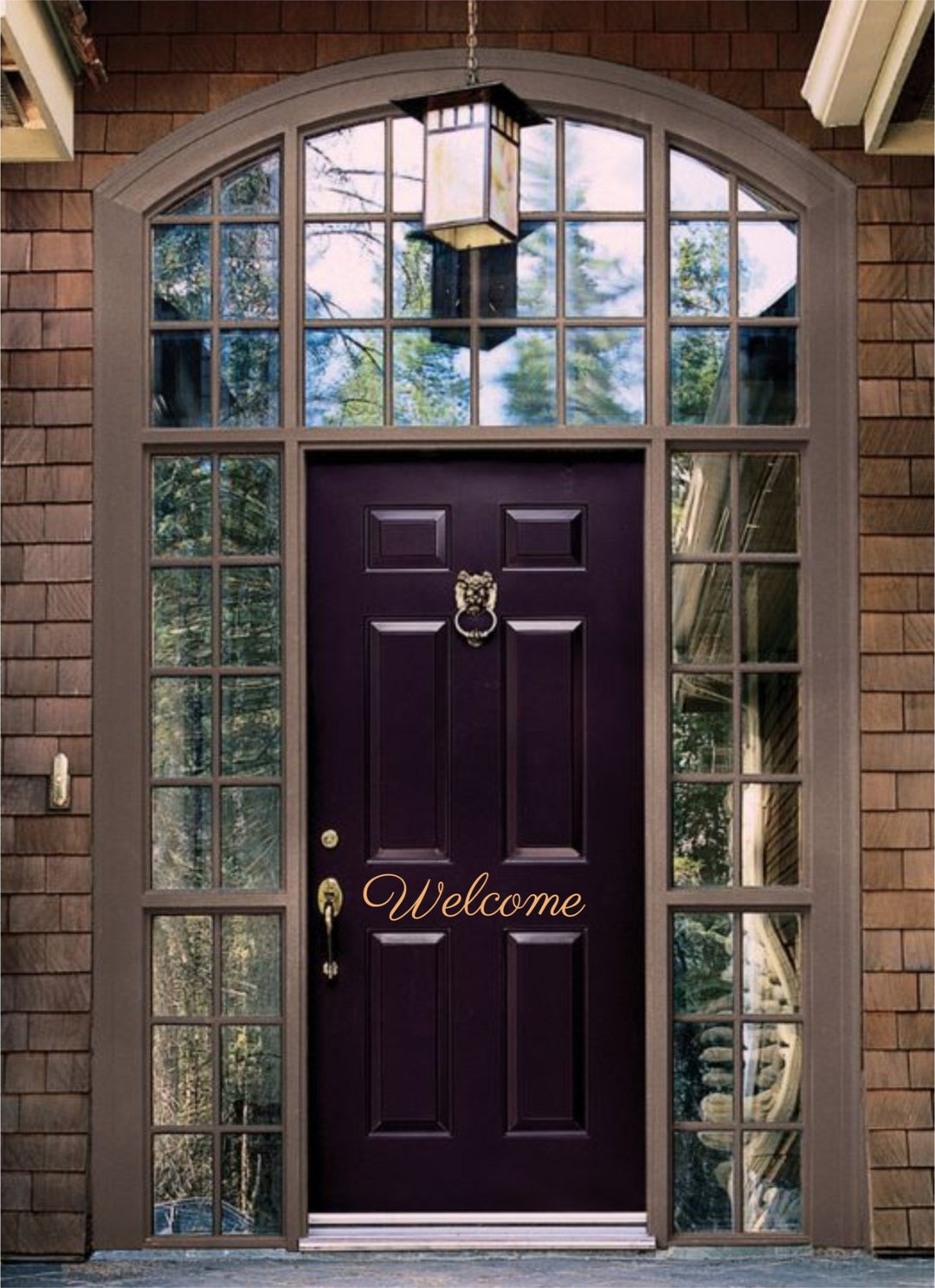 Welcome Door Decal, Door Sticker, Vinyl Door Decal, Entryway Decal ...