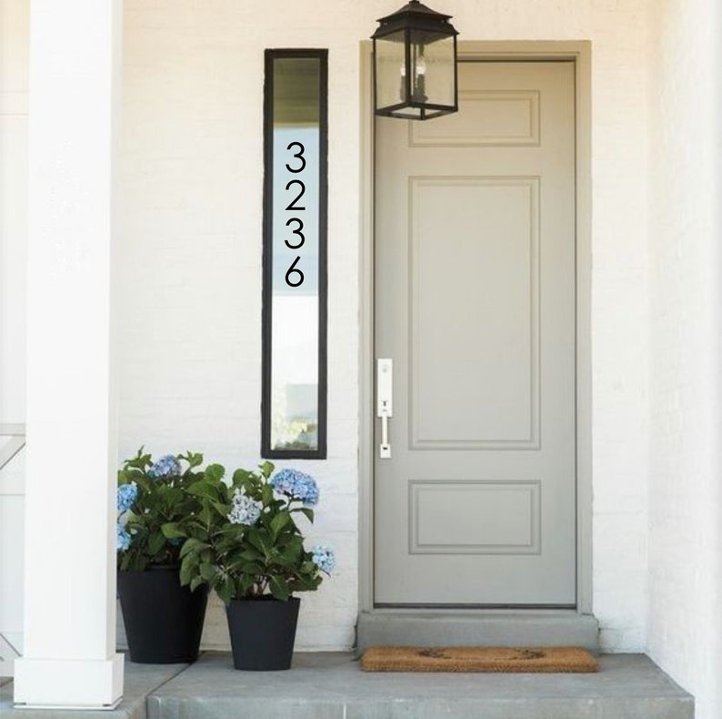 Reflective Vertical House Number Decal, Reflective Vertical Mailbox ...
