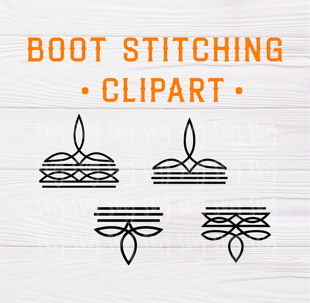 SVG, PDF, & PNG Files | Solid Boot Stitching Pattern, Boot Stitch Svg ...