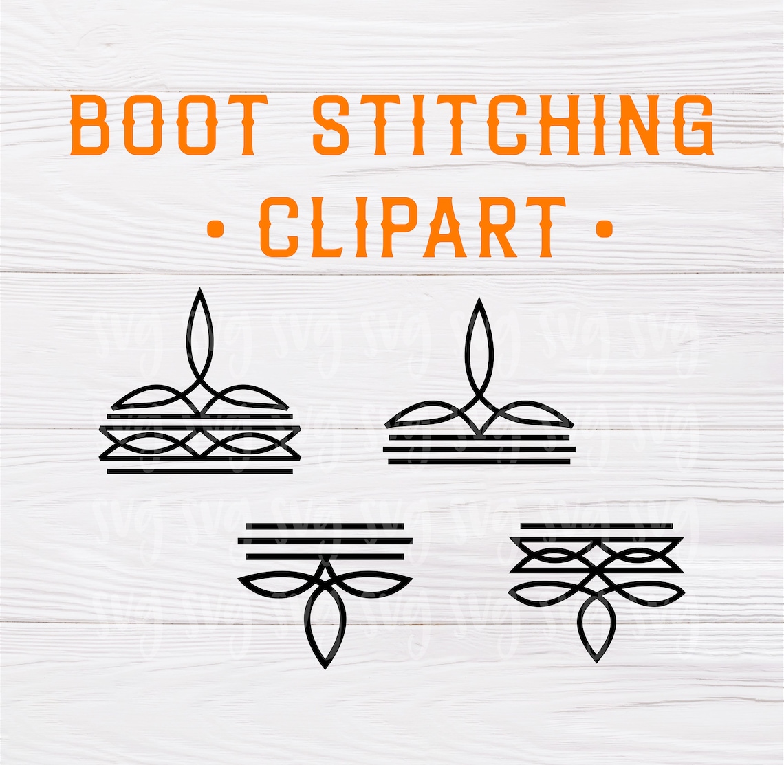 SVG, PDF, & PNG Files | Solid Boot Stitching Pattern, Boot Stitch Svg ...