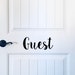 Guest Door Decal, Guest Decal, Guestroom Door Decals, Guest Room Door ...