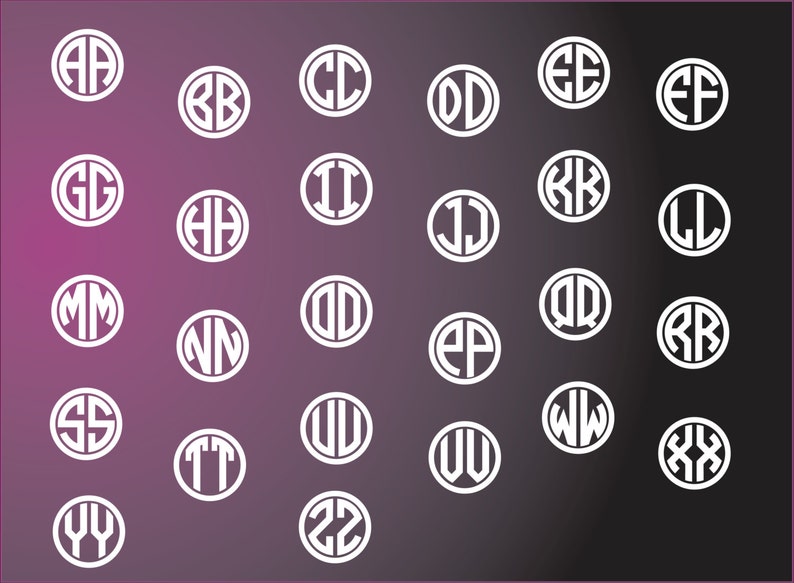 Phone Monogram Decal Cellphone Monogram Phone Monogram - Etsy