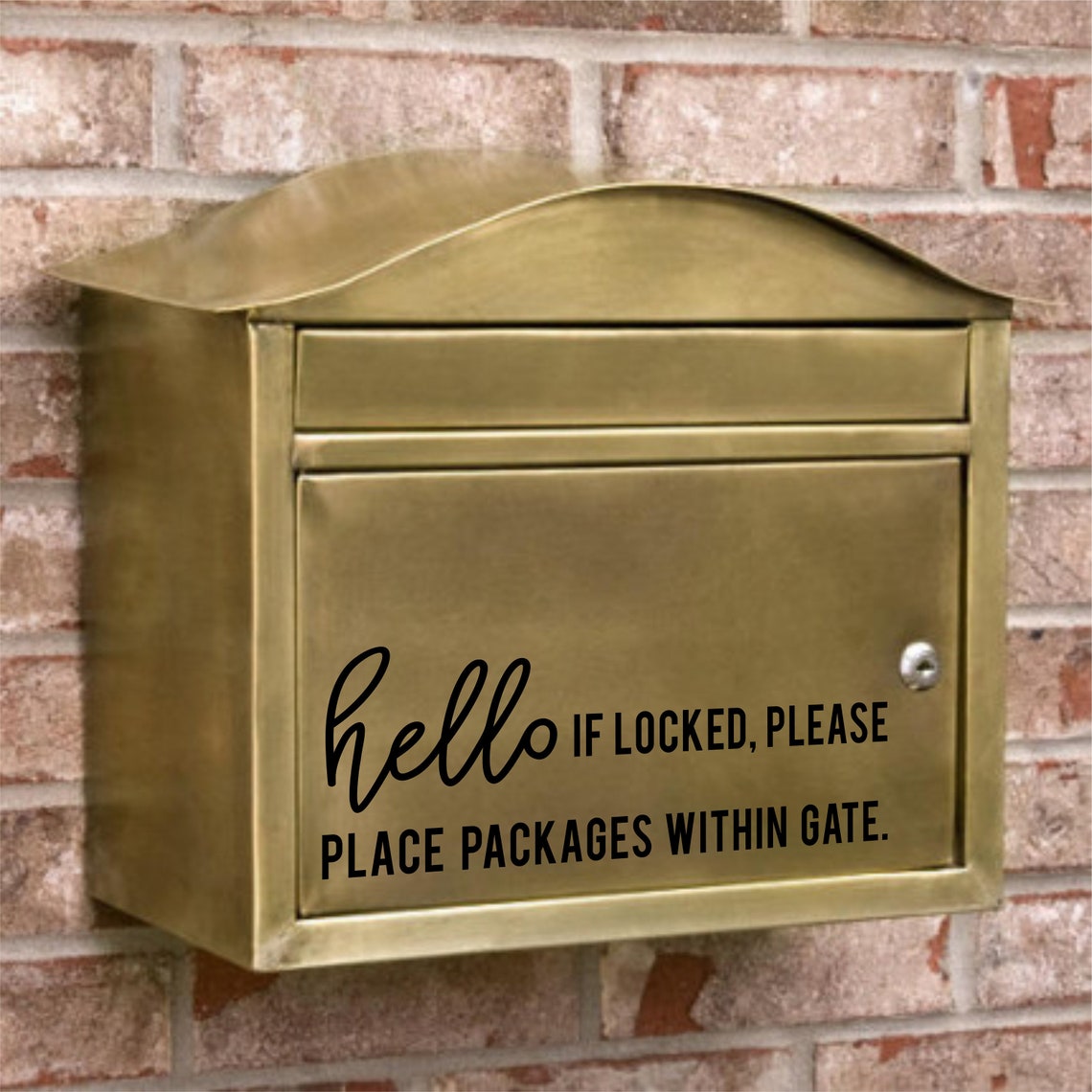 Custom Mailbox Decal Package Delivery Instructions Decal | Etsy