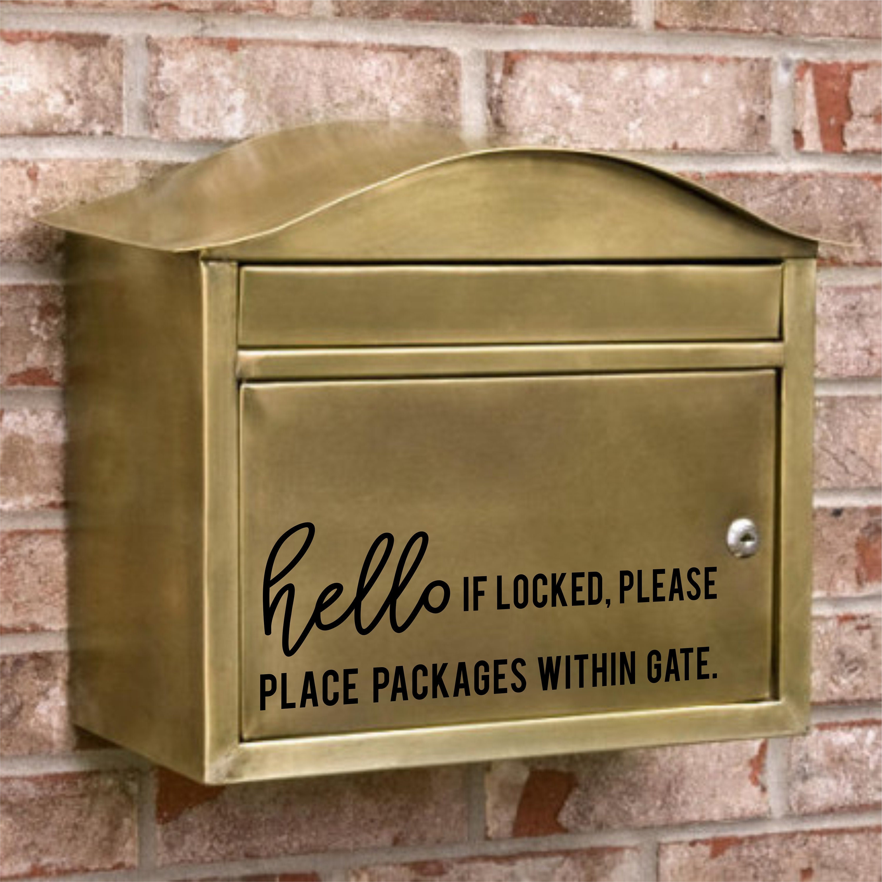 Custom Mailbox Decal Package Delivery Instructions Decal | Etsy