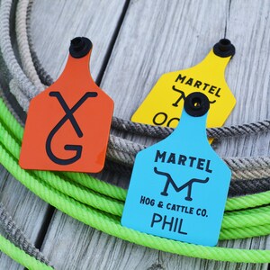 1 Custom Cattle Ear Tag, Engraved Brand Ear Tag, Cattle Brand Ear Tag ...