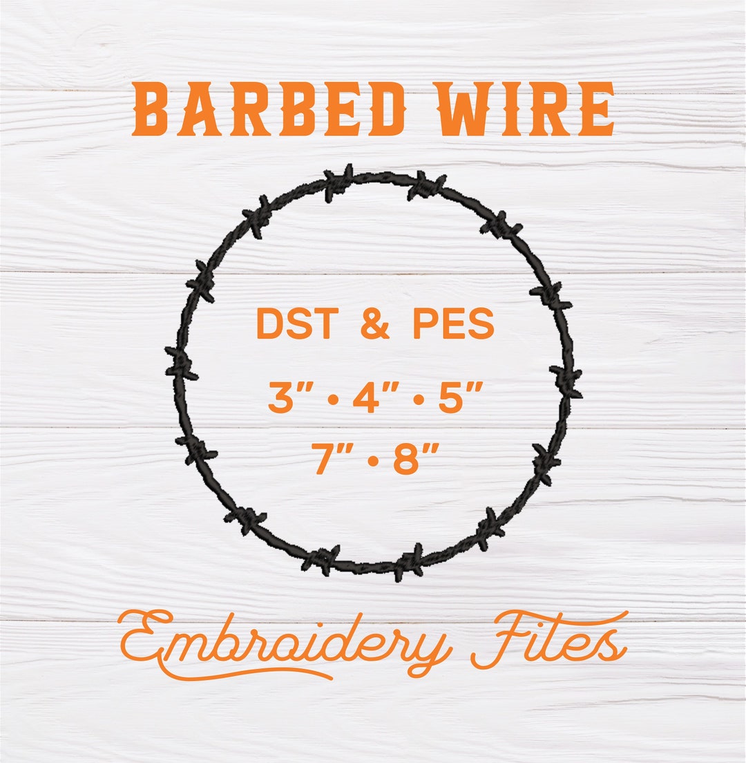 DST & PES Files | Barbed Wire Embroidery Files, Barbed Wire DST Files ...