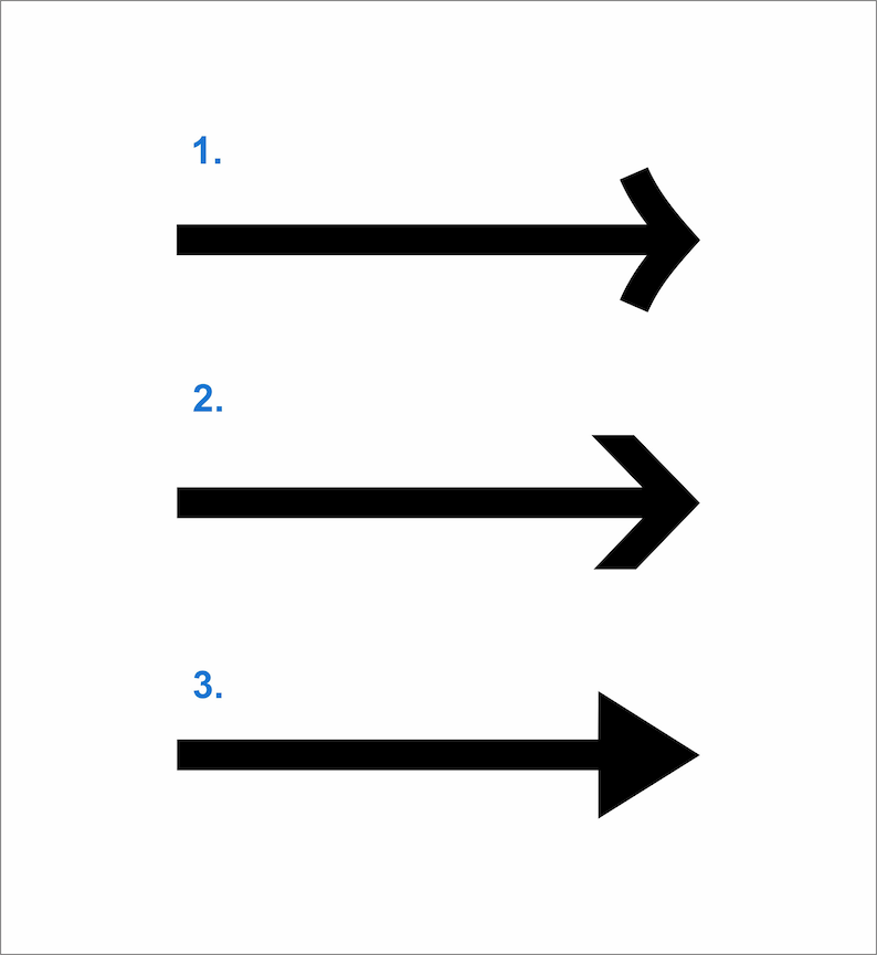 Arrow Decal Arrow Door Decal Door Decals for Directions - Etsy