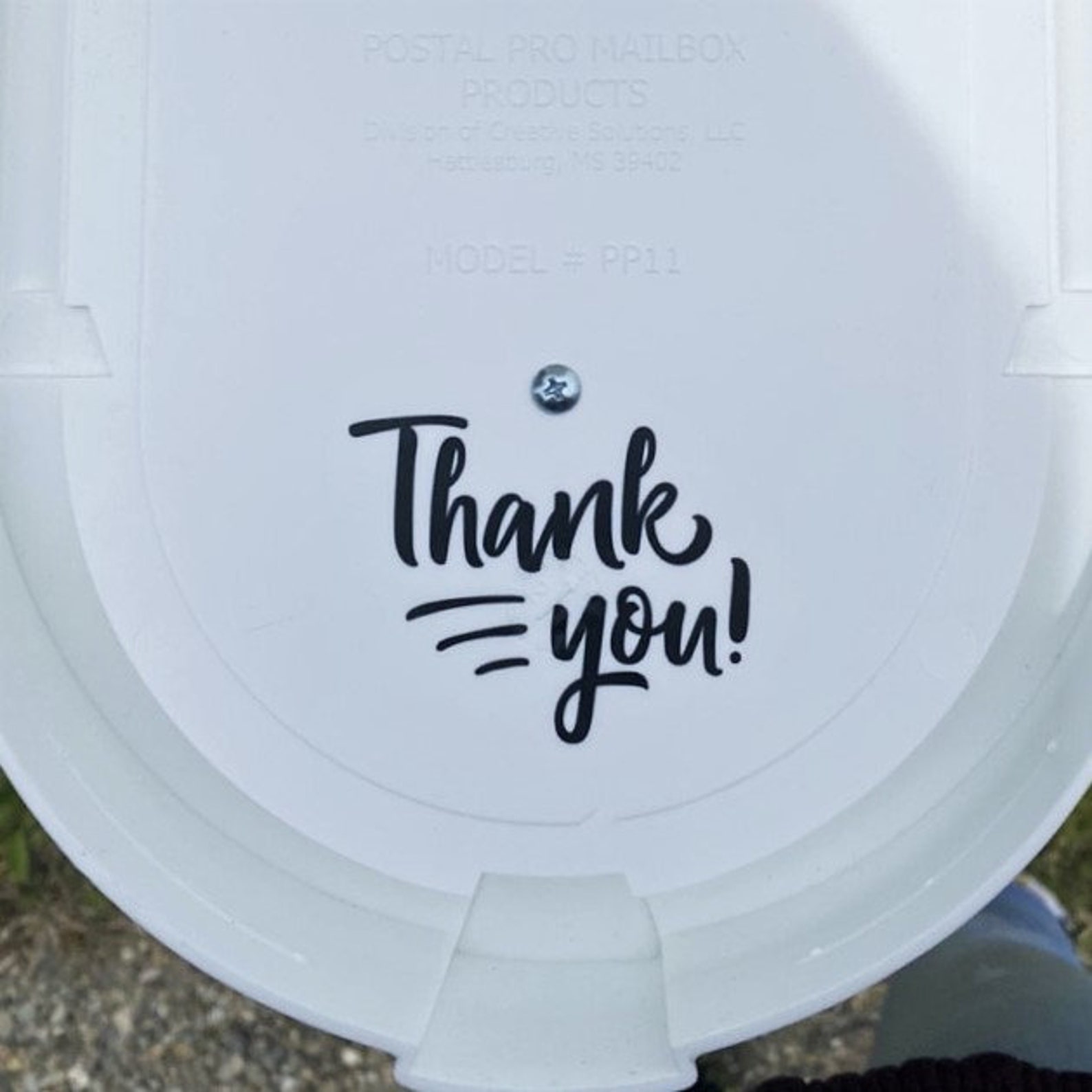 Thank You Mailbox Decal Thank You Decal for Mailbox Thank - Etsy