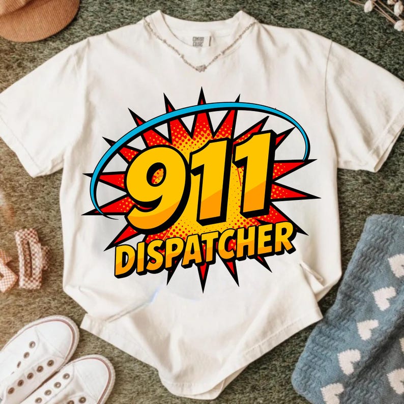 911 Dispatcher PNG Bundle | Retro Graphics | First Responder ...