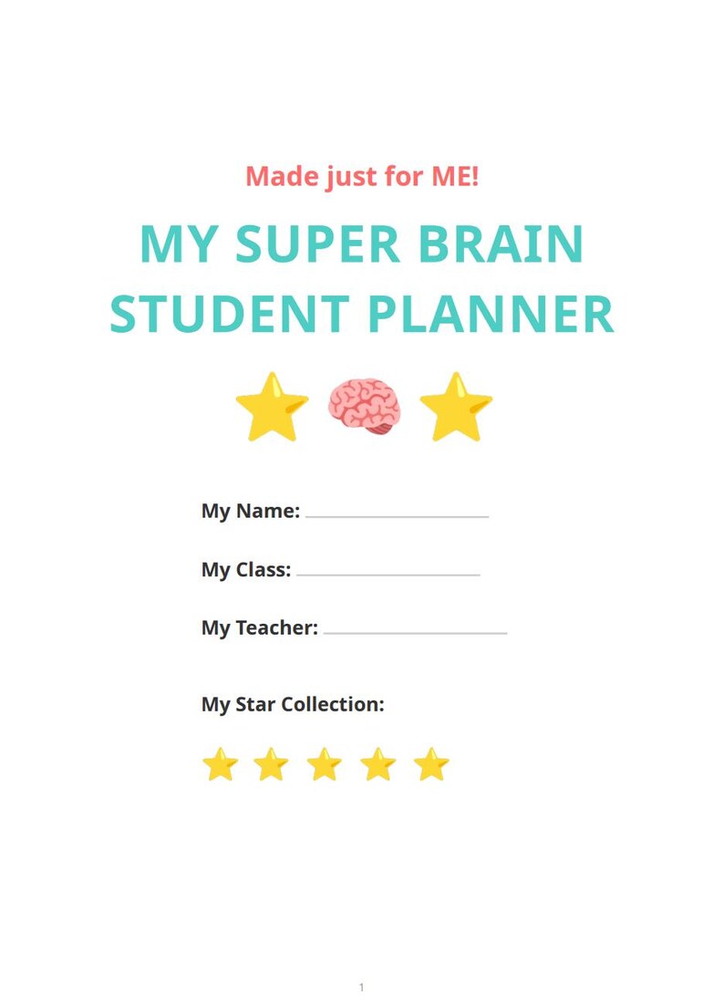 ADHD Student Planner Printable | Daily Schedule, Homework Tracker ...