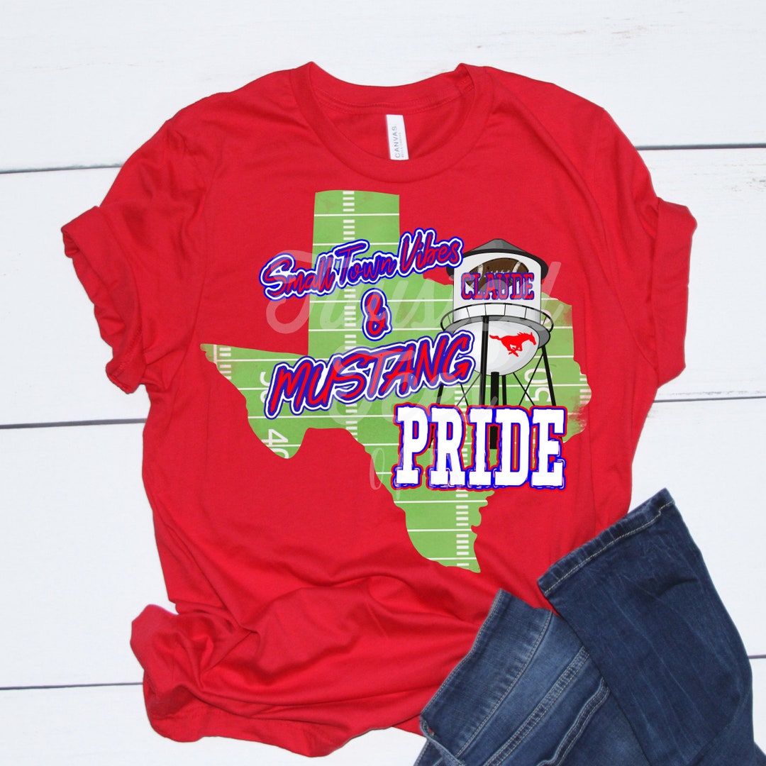 Small Town Vibes-claude Mustangs - Etsy