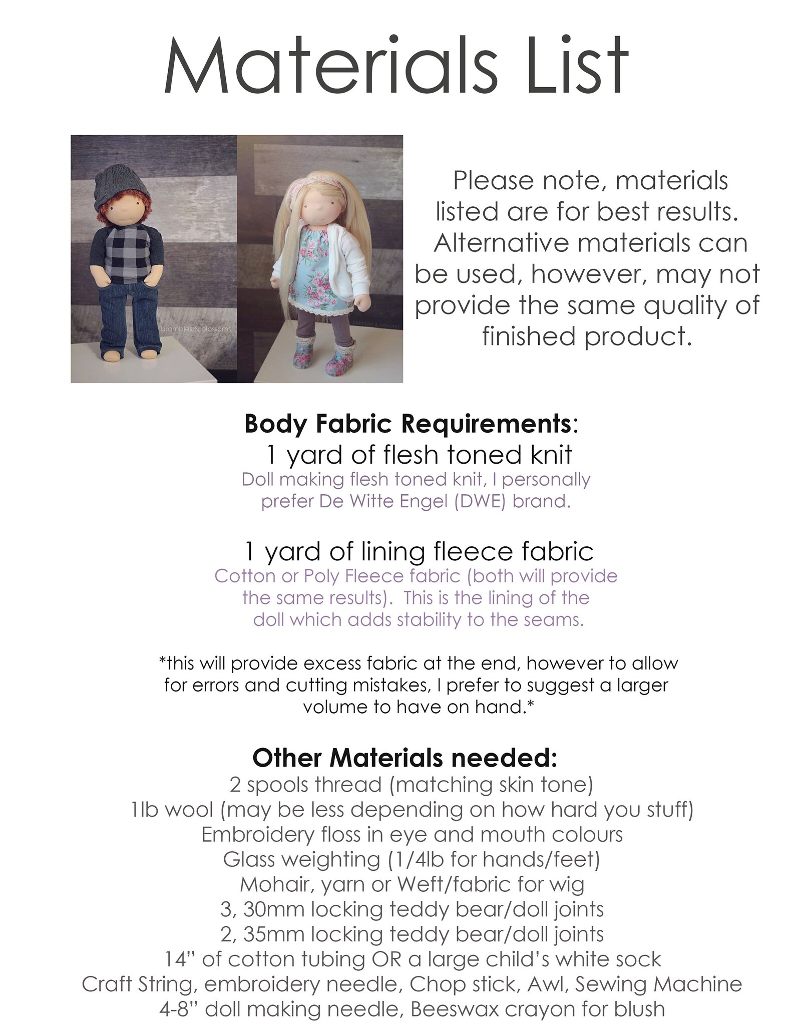 The Felicity Pattern an 18 Doll Making Pattern - Etsy