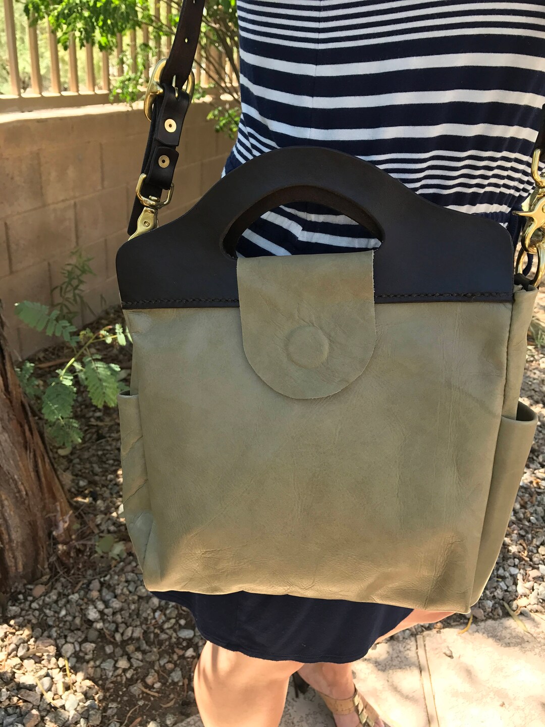 Handmade Leather Crossbody/shoulder Purse - Etsy
