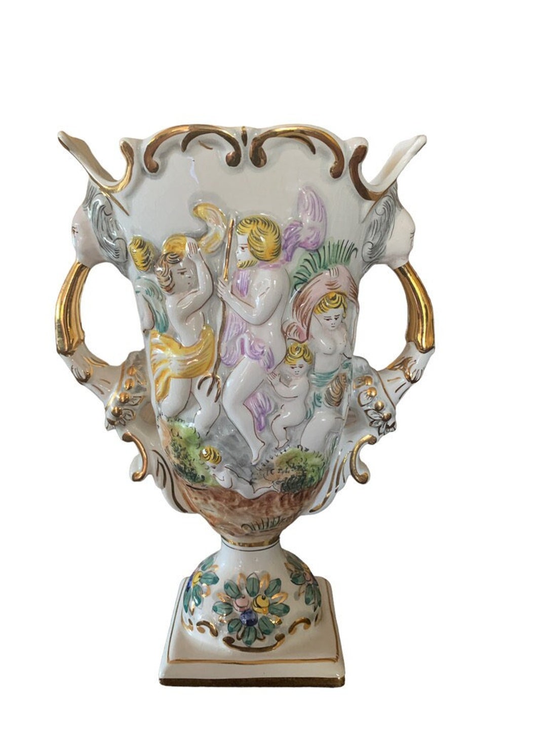 Rare Elpa Alcobaça Pottery Ornate Hand Painted Gold Gilded - Etsy