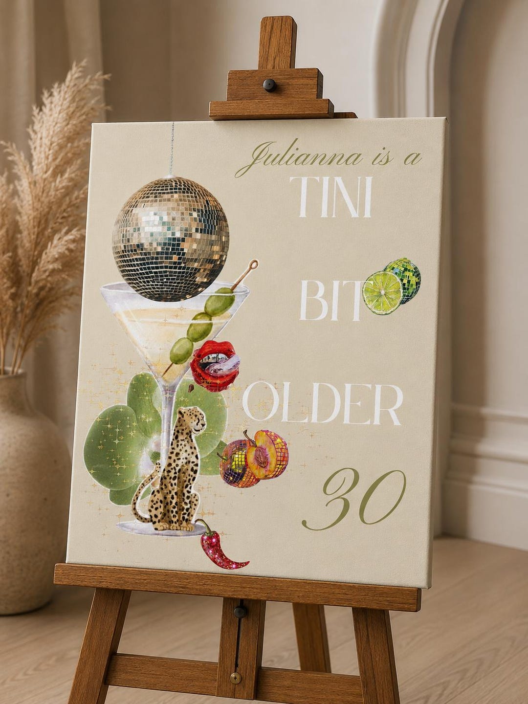 Martini Cocktail Party Invitation Set | Editable Canva Templates ...