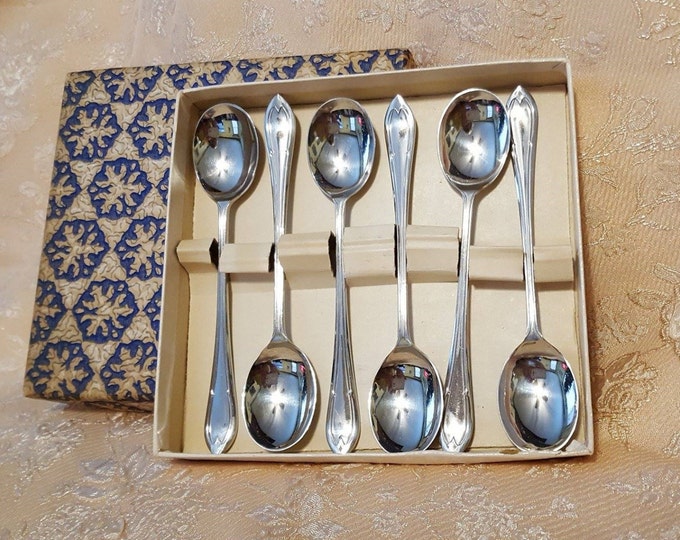 Sheffield Nickel Silver Dessert Spoons - Etsy