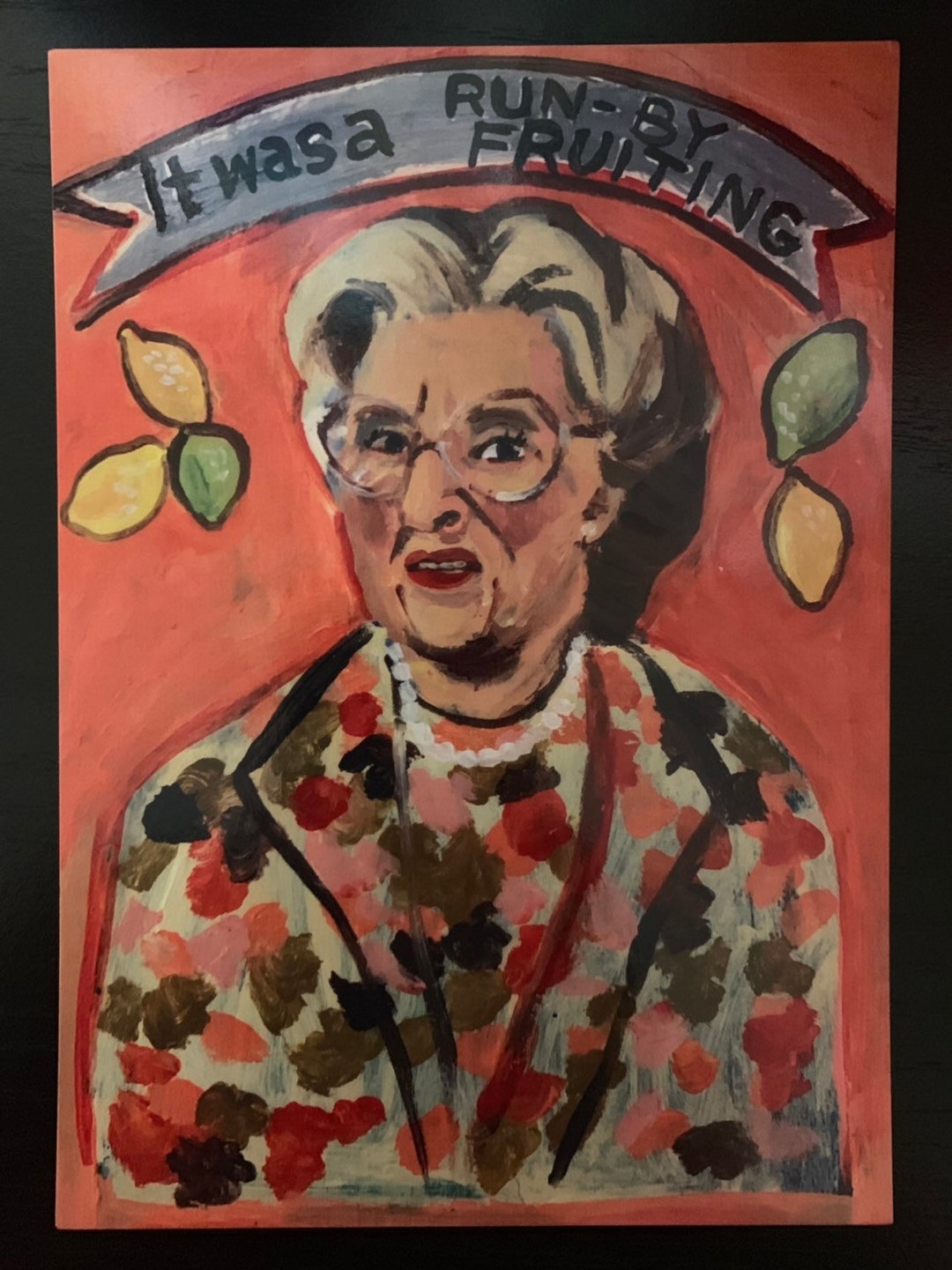 5x7 Mrs Doubtfire Print - Etsy