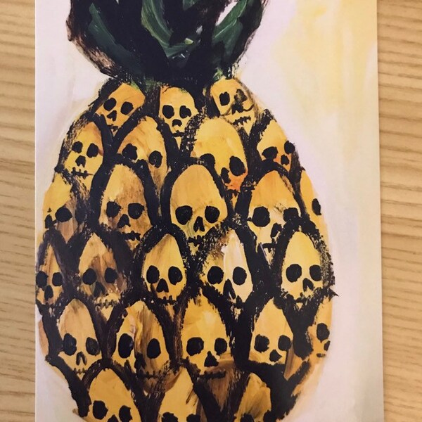 Pineapple Skull Svg - Etsy