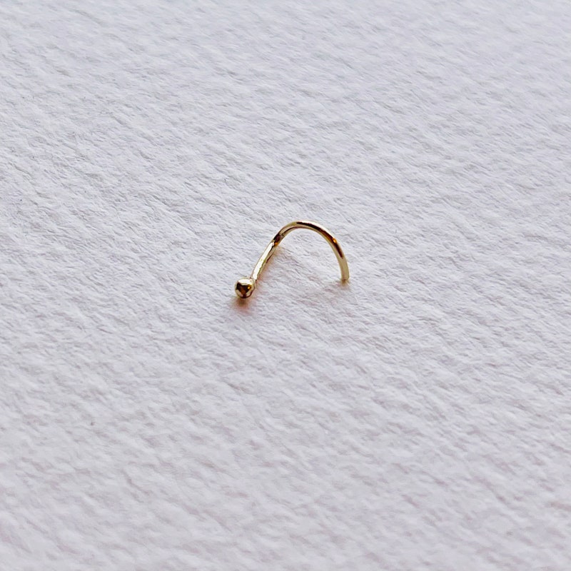 Micro Nose Stud - Etsy