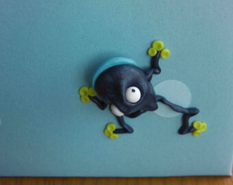 Polymer clay frog | Etsy