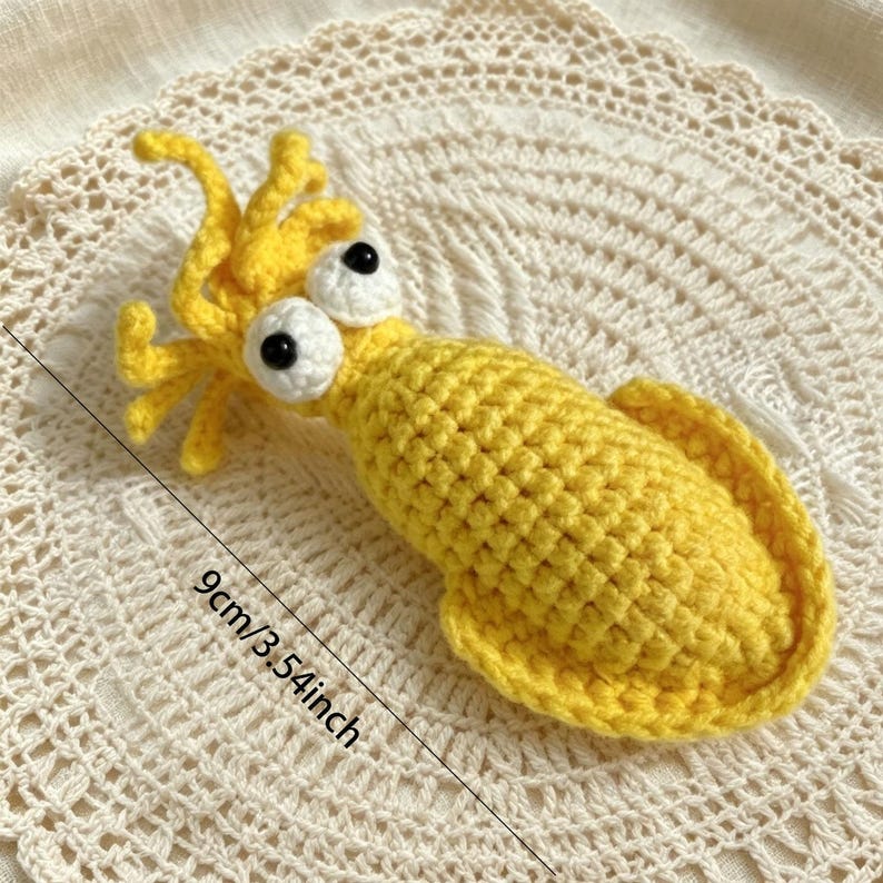 Crochet Ocean Animals Keychain, Cute Amigurumi Octopus Seahorse Sea ...