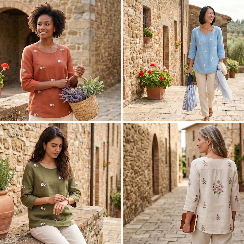 Easy Everyday Women’s Top Sewing Pattern PDF | XS–XXXL Shirt Pattern ...