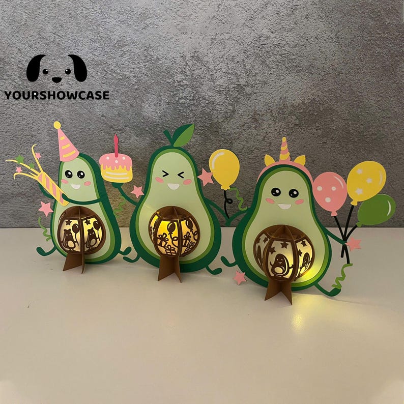 Lantern Avocado Shadow Box SVG for Cricut DIY Projects, Perfect Lantern ...