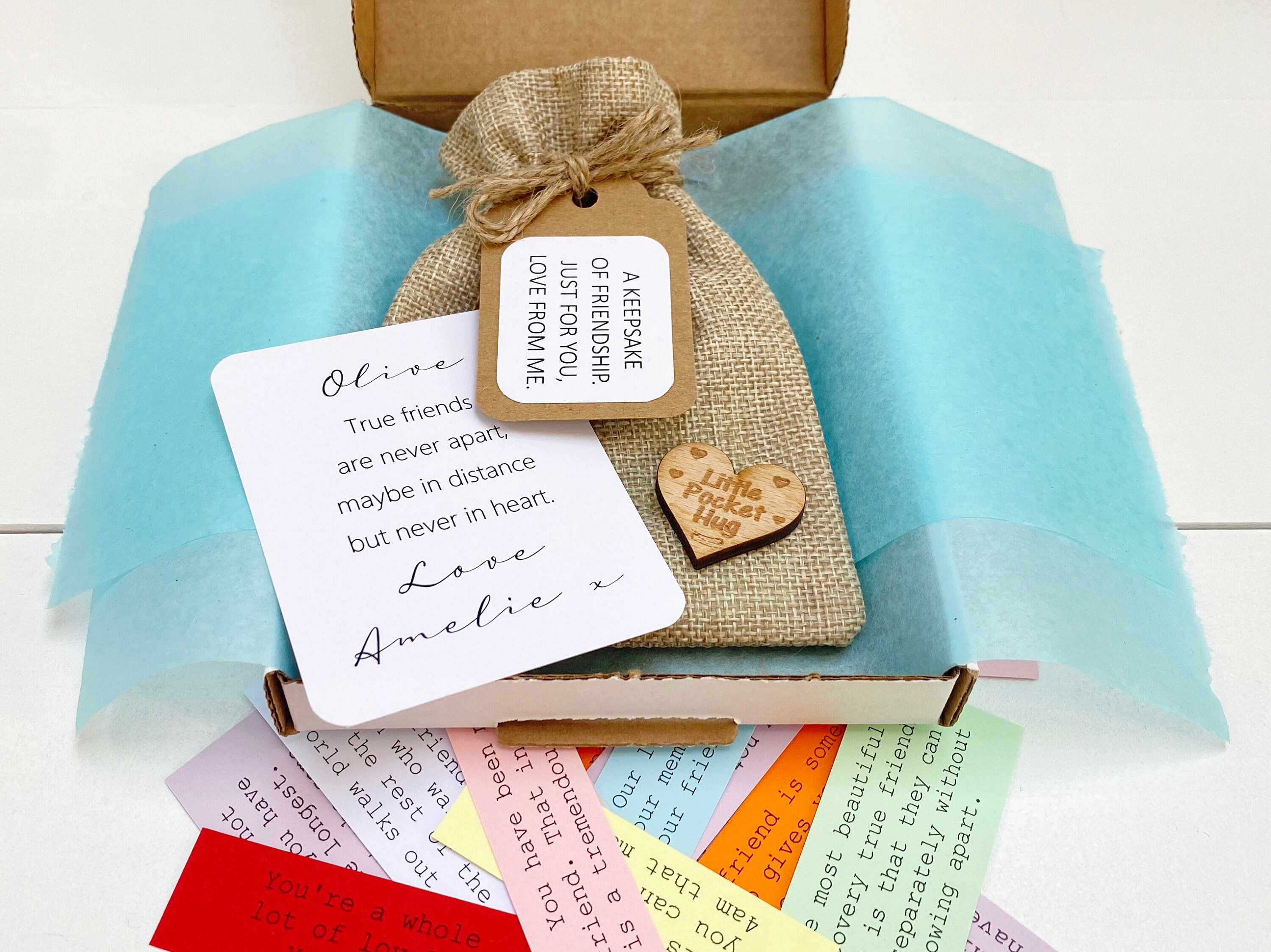 A Keepsake Bag of Quotes / 40 Quotes and Pocket Hug Token / - Etsy UK