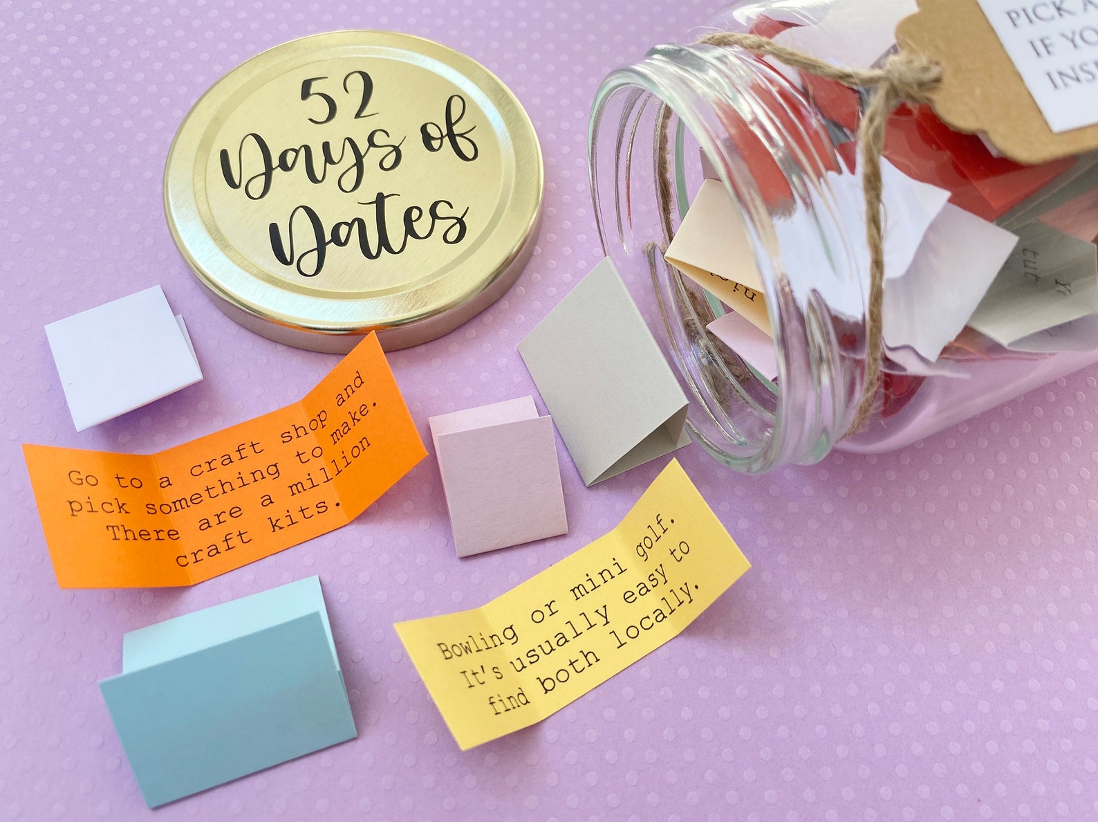 A Jar of Quotes / 52 Dates Affirmations Calm Family Friendship ...