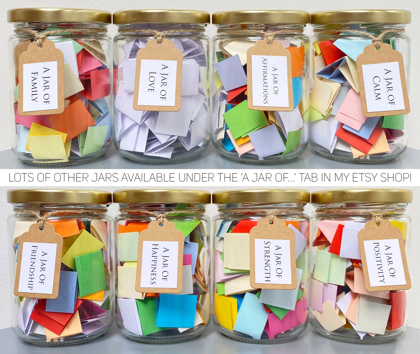 A Jar of Strength / 50 Positive Encouraging Strength Quotes / - Etsy