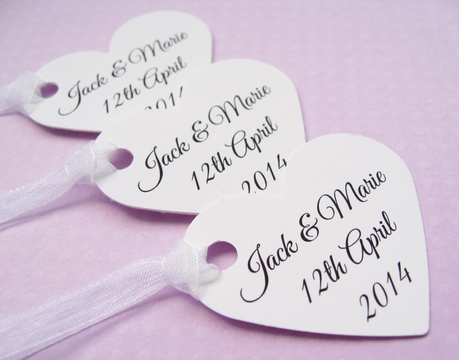 10 Personalised Heart Tags / Customised Wording / Wedding, Wishing Tree ...