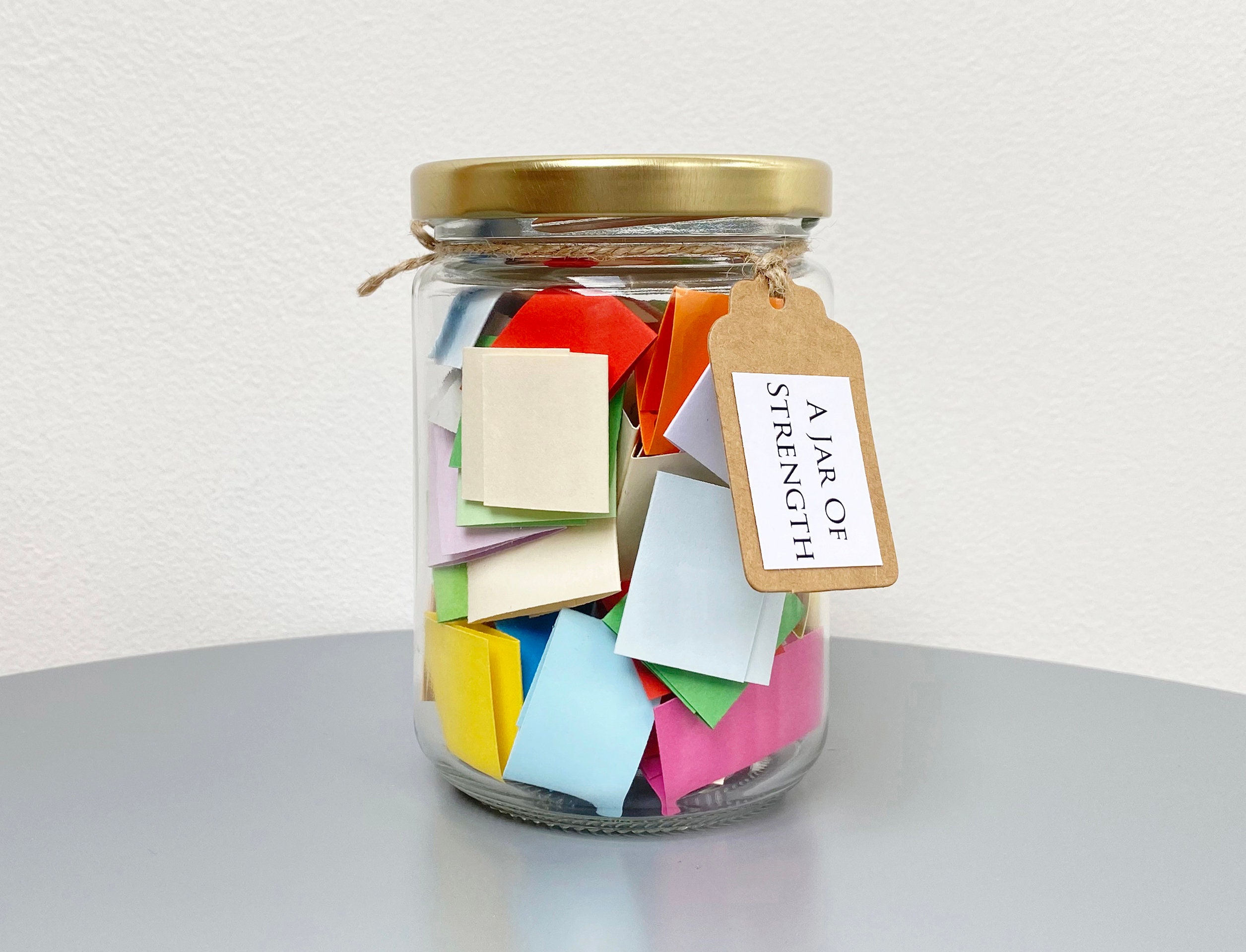 A Jar of Strength / 50 Positive Encouraging Strength Quotes / | Etsy