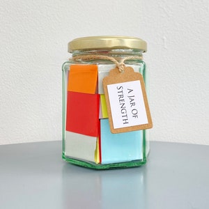 Jars of Strength and Happiness / Positive Encouraging Motivational ...