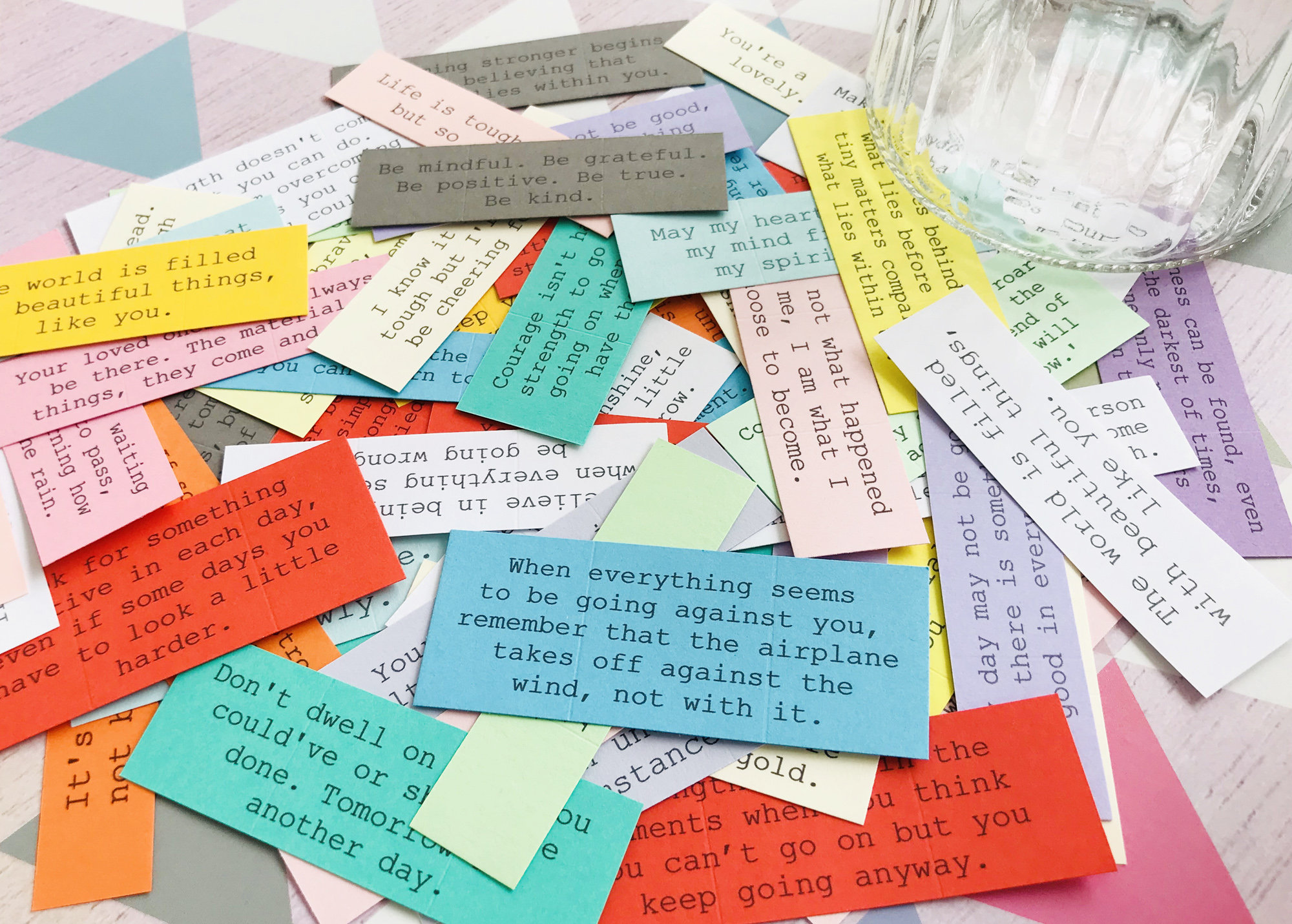 Make Your Own Quote Jar / Date Ideas Affirmations Calm Family | Etsy