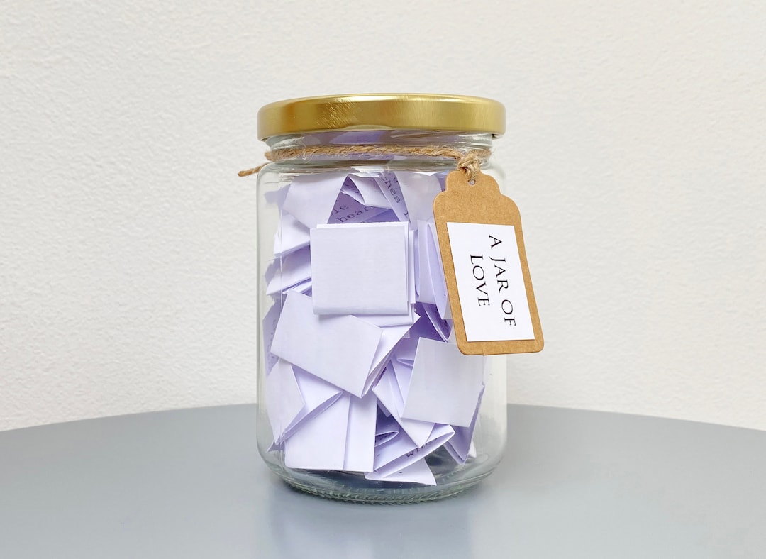 A Jar of Love Quotes / Valentines Day Engagement, Wedding, Anniversary ...