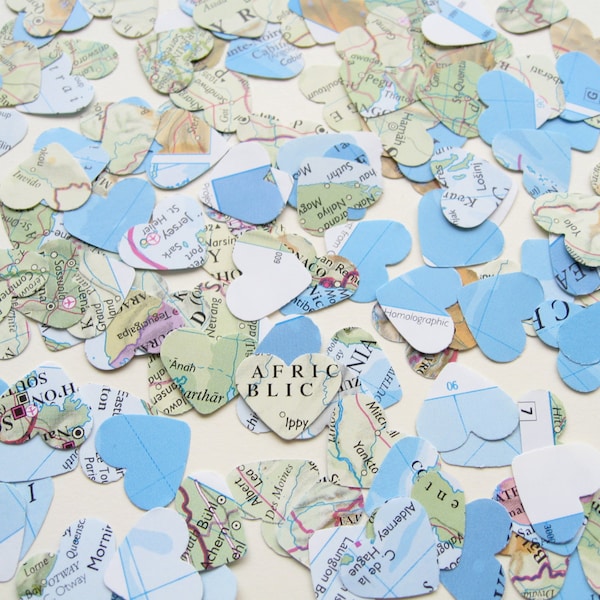 Map Confetti - Etsy